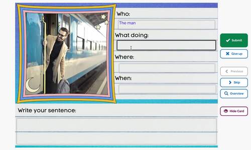 Expanded Sentence Writing Using WH Questions Set 2 | Boom Cards Picture ...