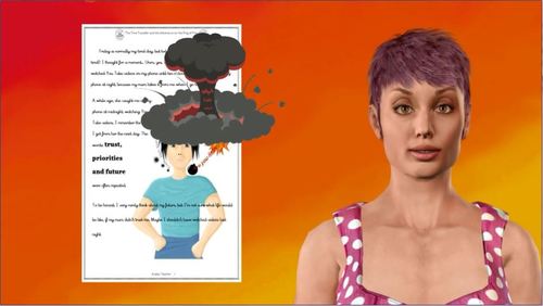 Reading skills through images: The Time Traveller book 2 (volcano topic)