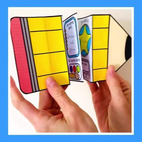 All about me back to school pencil foldable activity by Wonder at the World
