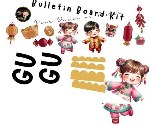 Chinese New Year Bulletin Board Kit,Classroom Decor,Printable ,Posters ...