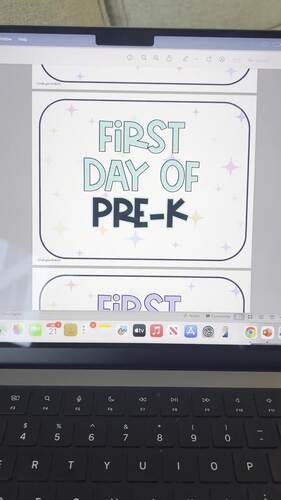 Pre-K First Day of School Posters - Student Picture and Class Photos!