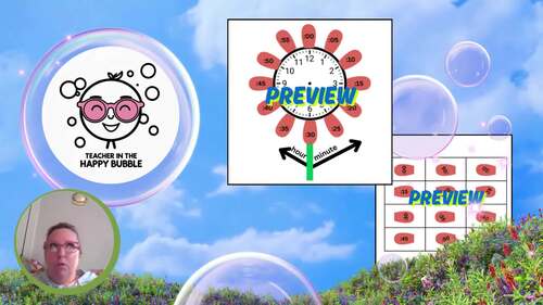 Analog Clock Telling Time Tool & Manipulative by Teacher in the Happy ...