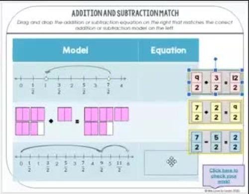 Digital Adding and Subtracting Fractions Activities for Google Slides