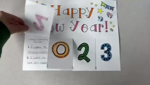 New Year Goals Foldable by Earth Conscious Classroom | TPT