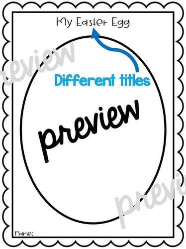 Easter Egg Shapes Craft by Anh Huynh | TPT