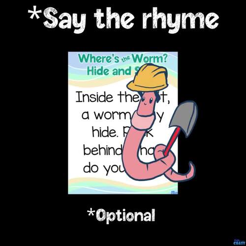 Find the Worm a Spring Circle Time Hide & Seek Game Targeting Numbers ...