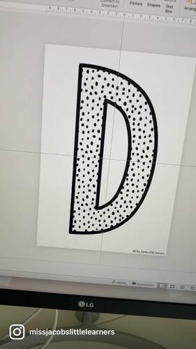 Modern Boho Bulletin Board Letters Display | Editable Rustic Spotted Decor