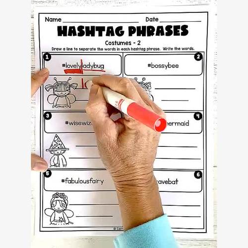 Editing Sentences with Halloween Hashtags by Carrie Lutz - Classroom ...