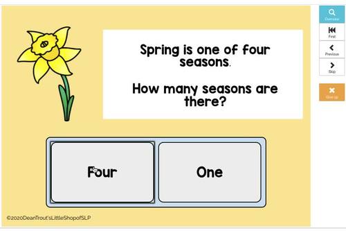 Boom Cards | Spring | Listening Comprehension | Fun Facts | TPT