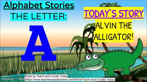 Preschool & Kindergarten Reading -Alphabet Stories BUNDLE #4 Letters Q ...