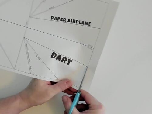 STEM Challenge Paper Airplane DART Templates Easter Science Activity