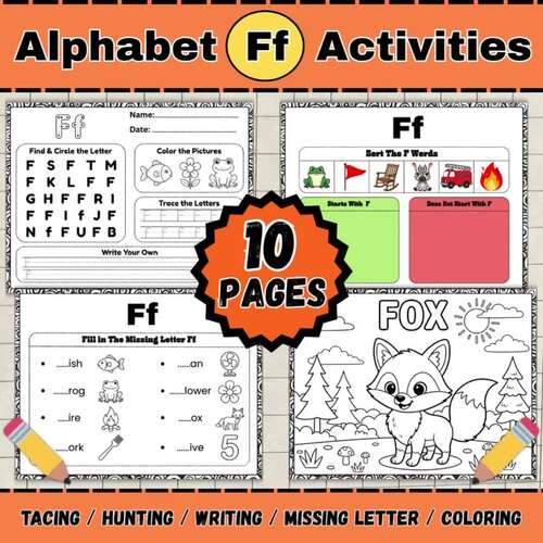 Alphabet Letter F Activities | Phonics & Literacy for Preschool ...