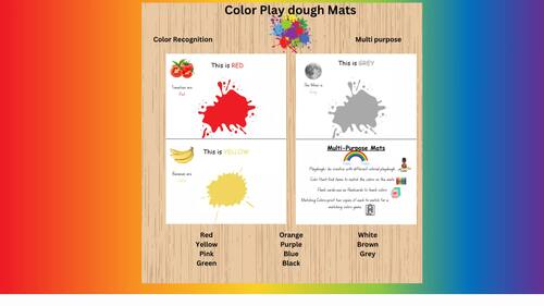 color play dough mats, play doh mat, learn colors, colors activities ...