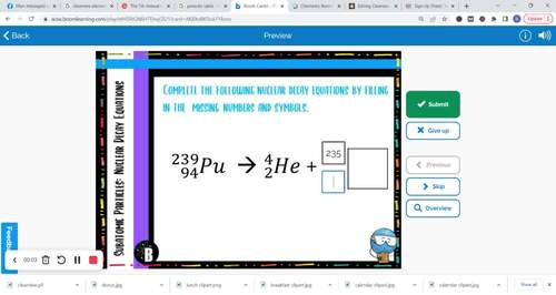 Chemistry Boom™ Cards: Nuclear Decay Equations by Bazinga Brown | TPT