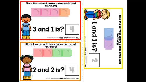 Addition up to 5 Task Cards by Same Road Different View | TPT