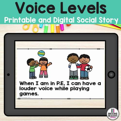 Voice Levels: Social Story, Voice Level Chart, Visuals, Voice Volume