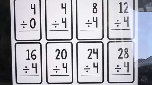 Division Flashcards (1-15) by Shannon Webb | TPT