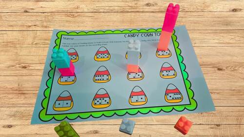 Halloween Number Towers To 10 Autumn Counting Mats Prek Kindergarten ...