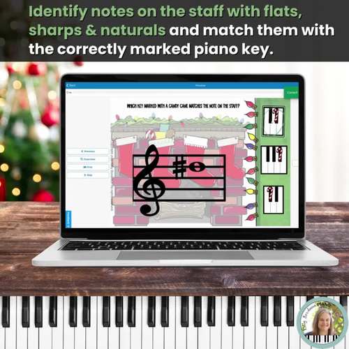 Christmas Notes with Accidentals BOOM™ Cards - Matching Notes with ...