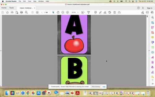 Classic Chalkboard Alphabet Posters by Ms Alesha Palmer | TPT