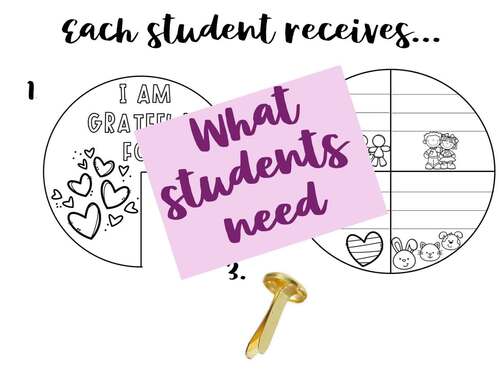 I am Grateful Social Emotional Learning Craft | Gratitude Activities
