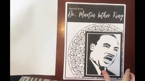 Dr. Martin Luther King Quotes Mandala Coloring Pages (English) | TPT