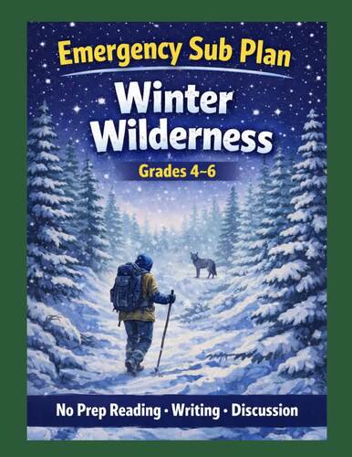 Emergency Sub Plan: Winter Wilderness | Winter Reading Comprehension