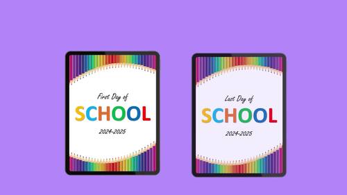 Back-to-School 2024-2025: First & Last Day Worksheets/ Parent-Kid ...