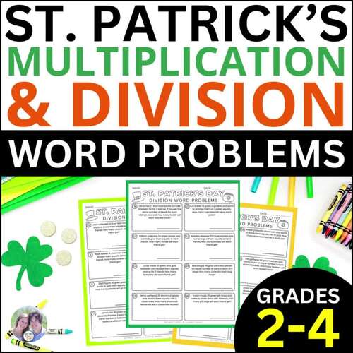 St. Patrick's Day Single Step Multiplication & Division Word Problems ...