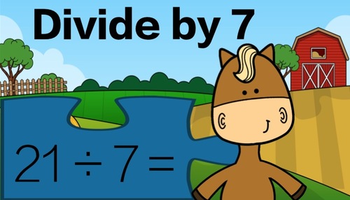 Divide by 7 Fact Fluency: At the Farm: Math Brain Break by Move and ...