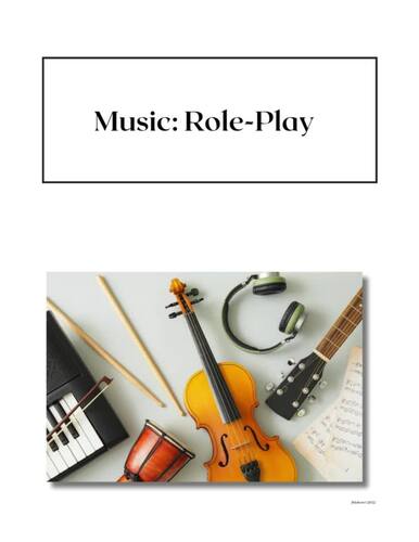 Music: 2 Role-Plays with TEMPLATES by The EFL Classroom Today | TPT