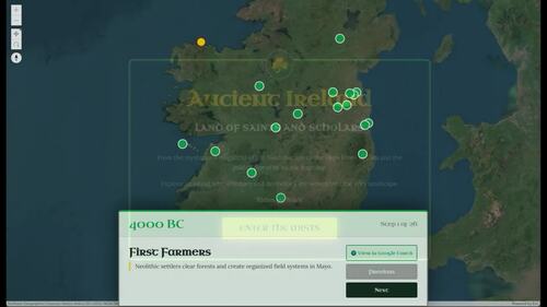 Ancient Ireland: Interactive 3D Map & Timeline | World History Activity