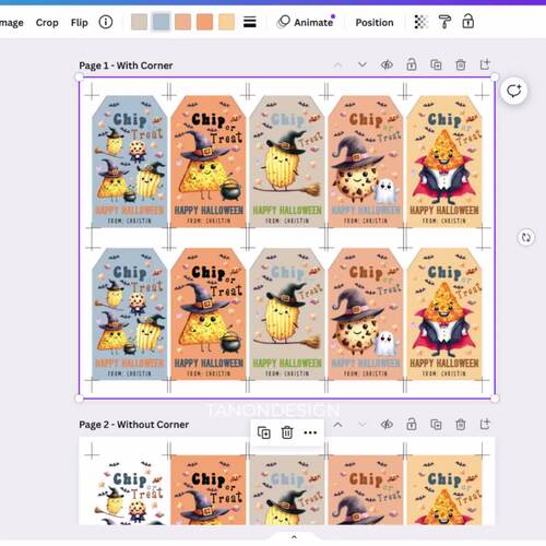 5 Bundle Halloween Gift Tag, Editable Printable, Trick Or Treat, Boo ...