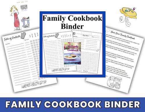 My Family Cookbook: The Blank Cookbook or Recipe Binder to Collect 100 ...