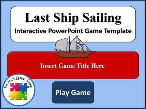 Editable PowerPoint Review Game Template: Last Ship Sailing by Betsey ...