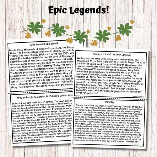 March Folktales: Nonfiction Reading Passages, Questions, & Reading ...