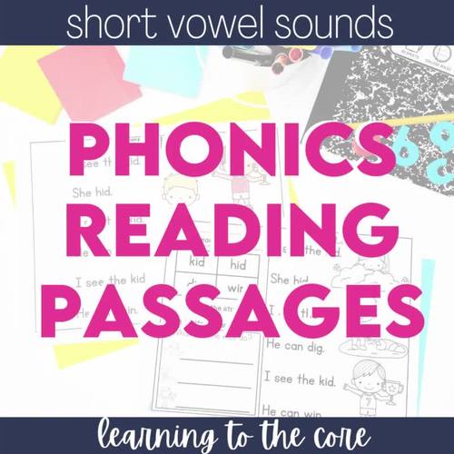 Phonics Decodable Reading Passages | Short Vowels | CVC | Comprehension