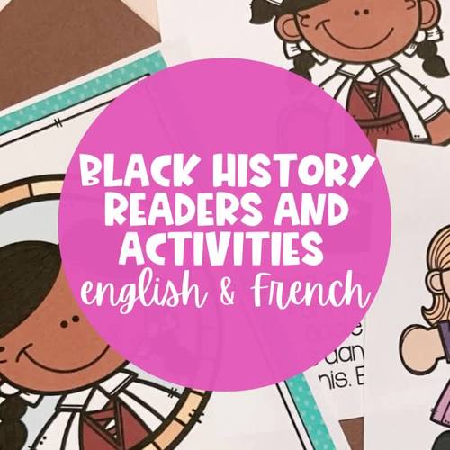 Black History Bilingual Readers and Kindergarten Activities I French I ...