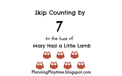 Skip Counting by 7 by Planning Playtime | TPT