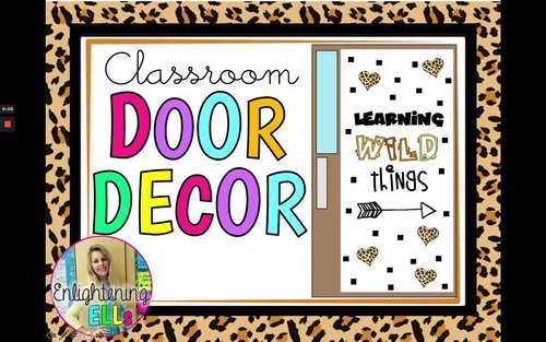 Learning WILD Things (Door Decor/Bulletin Board Kit) by Enlightening ELLs