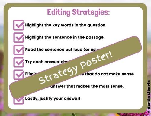 4th Grade EDITING Set #4 STAAR Practice- passages integrated with ...