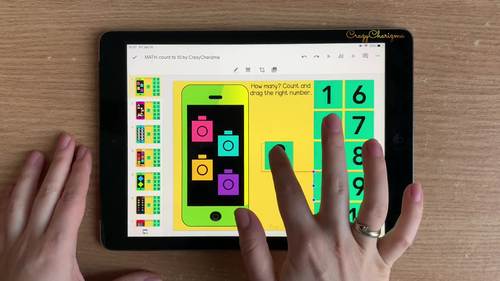 Counting Objects to 10 for Google Classroom by CrazyCharizma | TPT