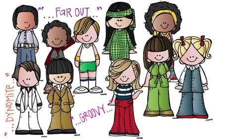 70s clip art 1970 clip art Kidlettes clip art COMBO PACK by Melonheadz ...