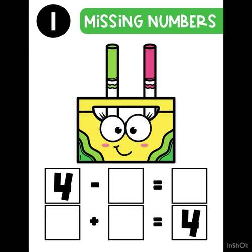 Kindergarten Math Task Cards | Number Bonds and Fact Families | Facts ...