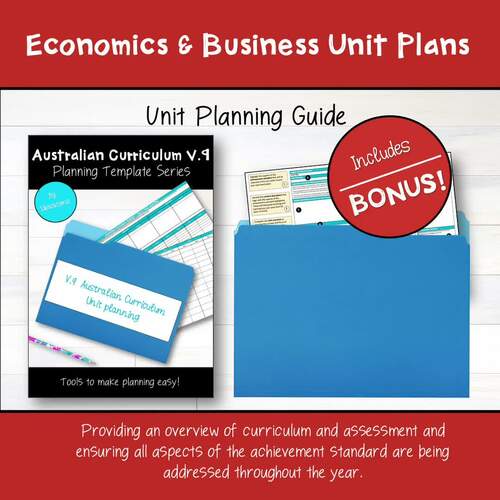 V9 ECONOMICS & BUSINESS Unit Plan Templates - Year 7-10 Bundle Pack