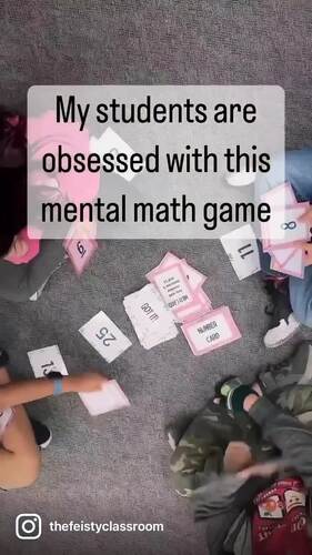Mental Math Card Game - Number sense, Reasoning, Operations...and Fun!
