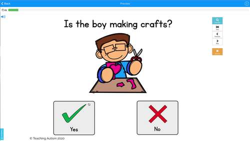 Valentine's Day Yes or No Questions | Boom Cards Speech Therapy | TPT