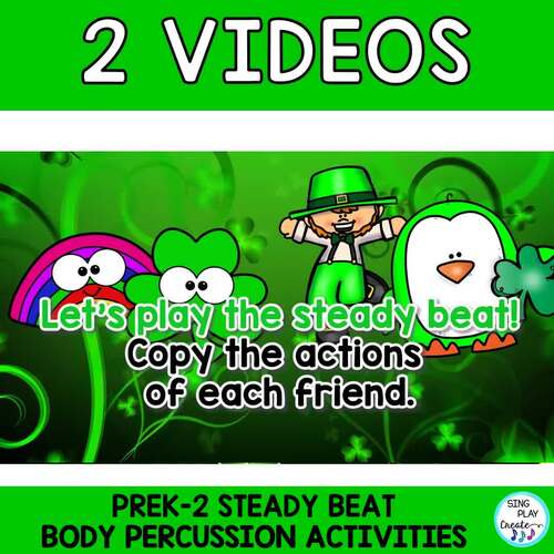 St. Patrick's Day Body Percussion Steady Beat Play Along Activities