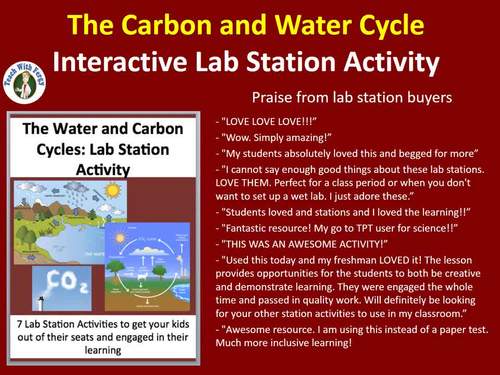 The Carbon and Water Cycle - 7 Engaging Lab Station Activities | TpT