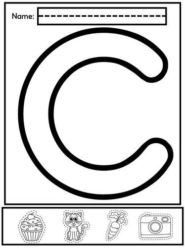 Errorless Alphabet Beginning Sounds Cut and Paste Worksheets | TPT